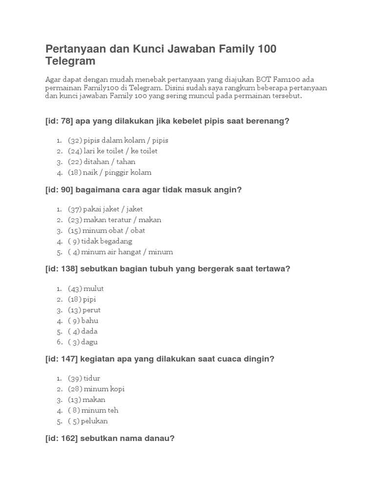 Contoh Soal Game Kuis Super | PDF