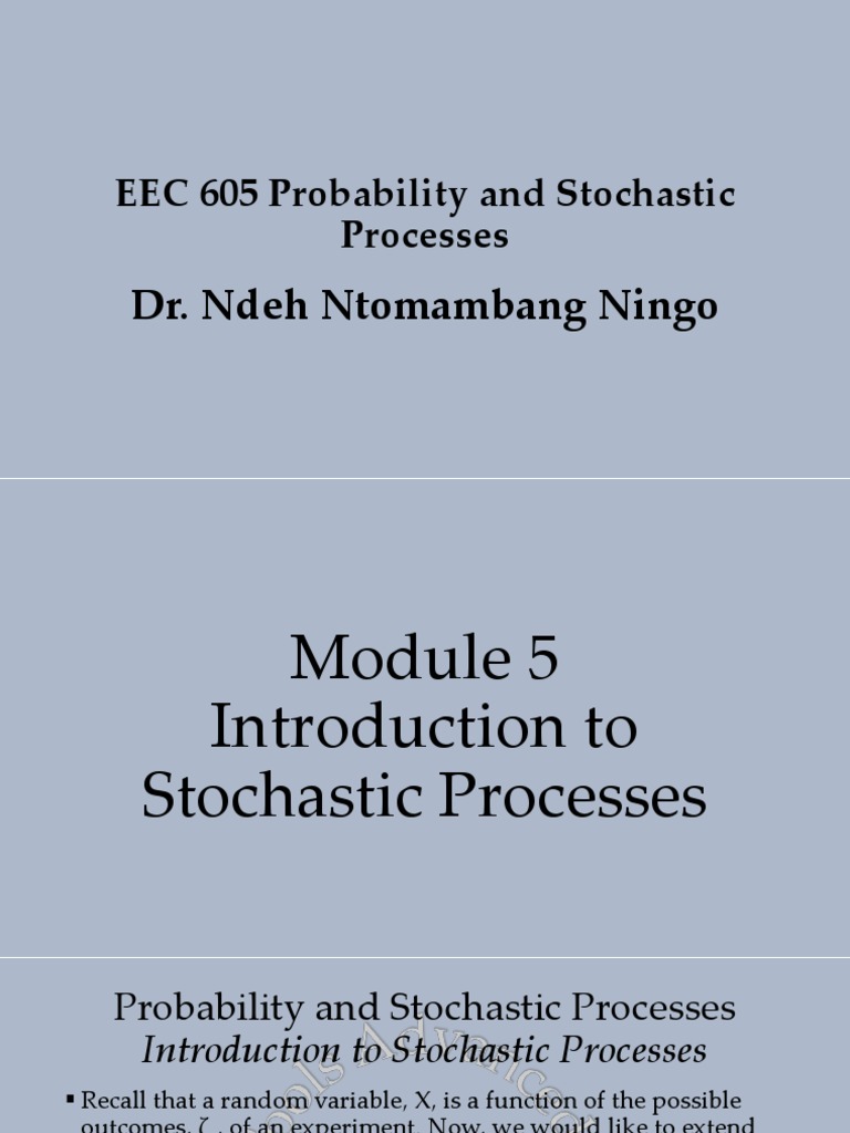 Stochastic Processes for Engineers | PDF | Stationary Process ...