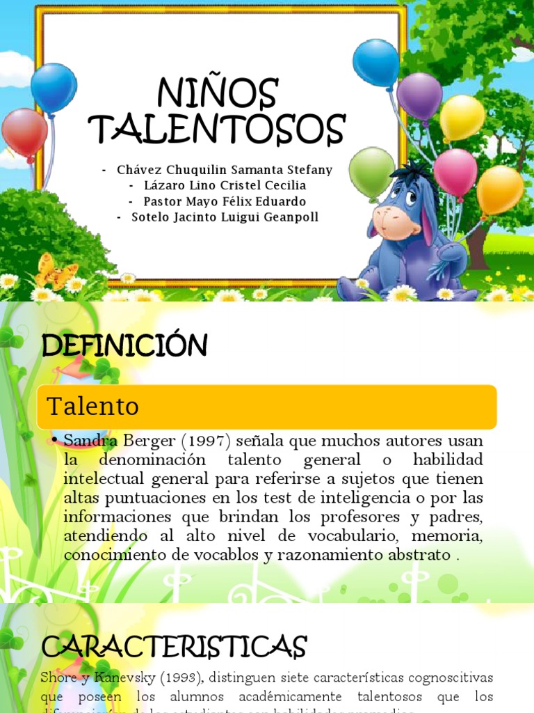 Niños Talentosos | PDF