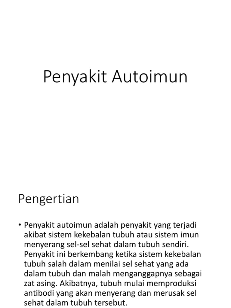 Jenis dan Diagnosis Penyakit Autoimun | PDF | Kesehatan Holistik