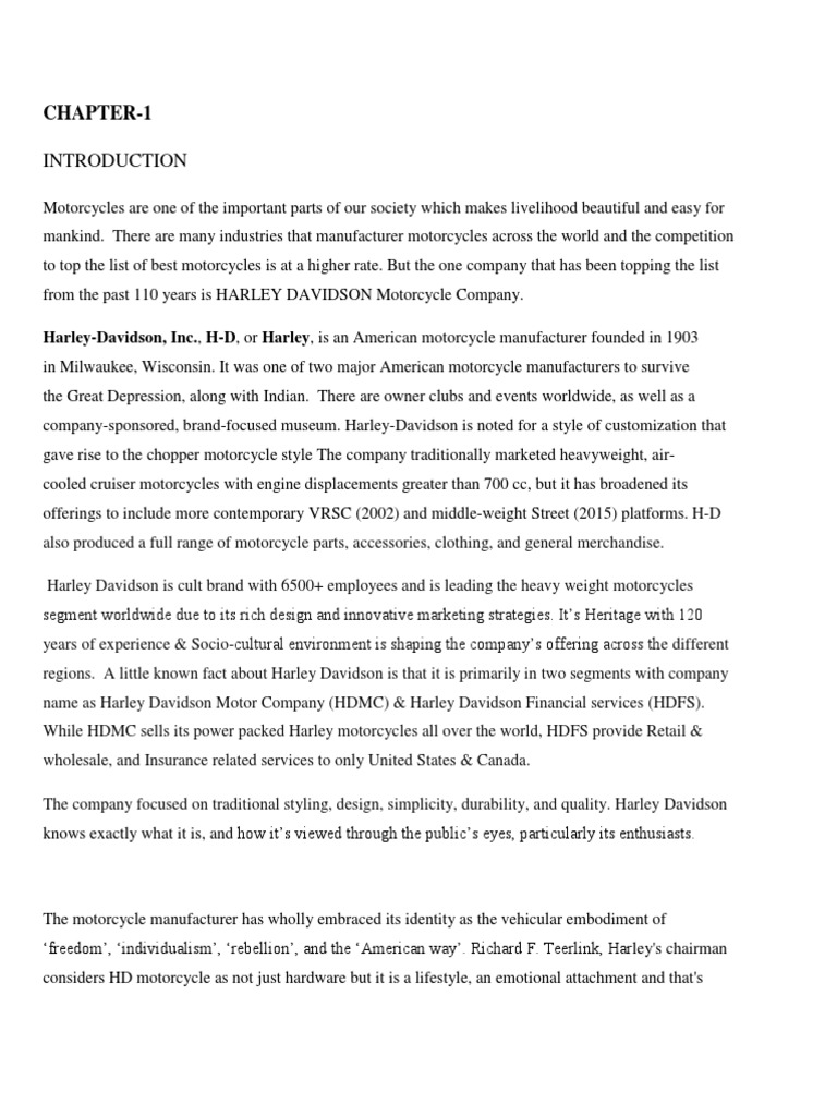 Harley Davidson | PDF | Harley Davidson | Swot Analysis