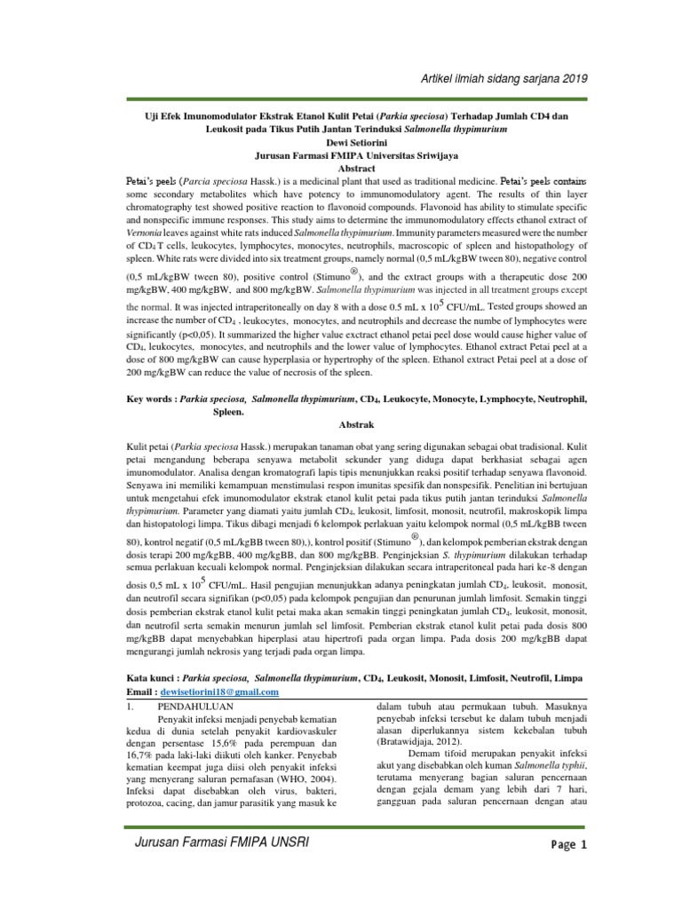 Artikel Dewi Setiorini | PDF | Monosit | Sel Darah Putih
