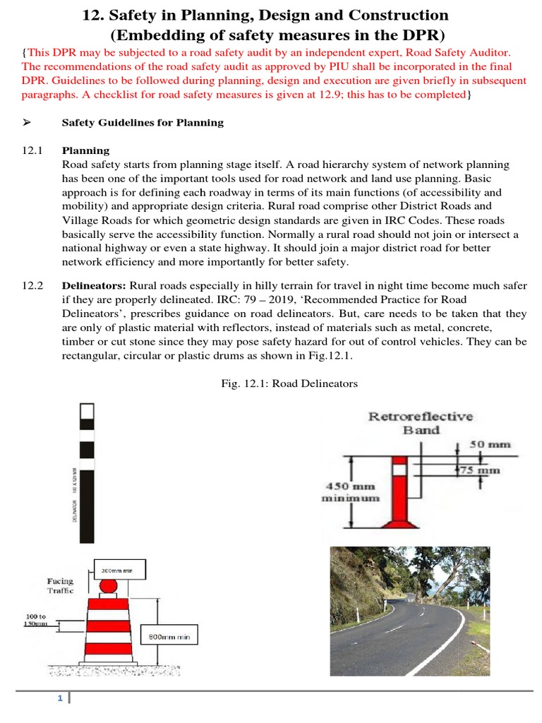 DPR Draft Revised PDF | PDF | Road | Road Traffic Safety