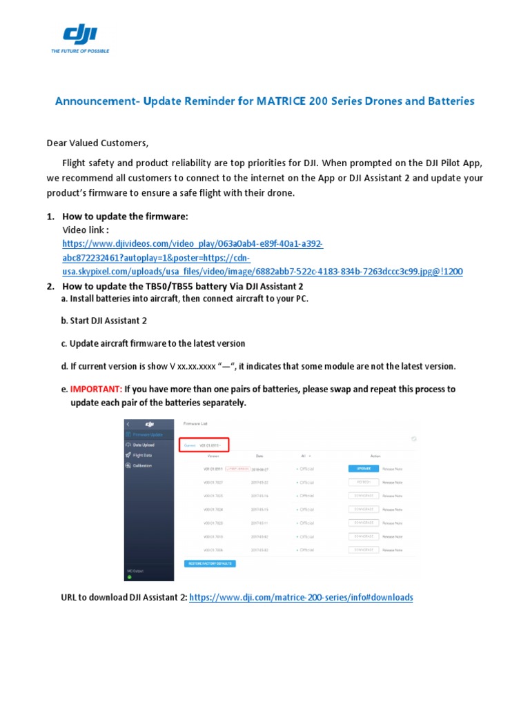 M200 Series Update Instructions | PDF | System Software | Software