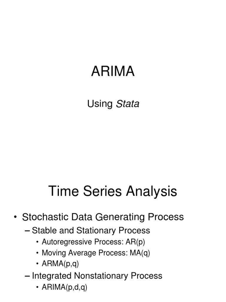 Arima | PDF | Autoregressive Integrated Moving Average | Time Series