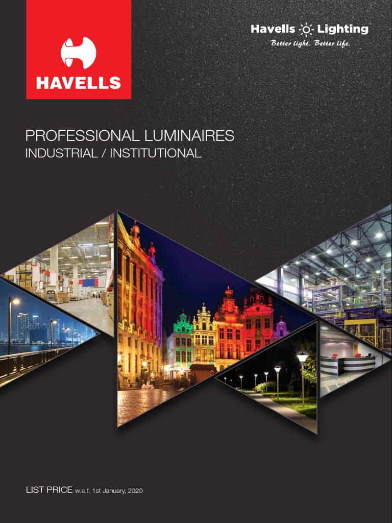 Professional Luminaire Price List January 2020 | PDF | Lighting | Retail