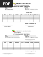 Offsetting Form | PDF