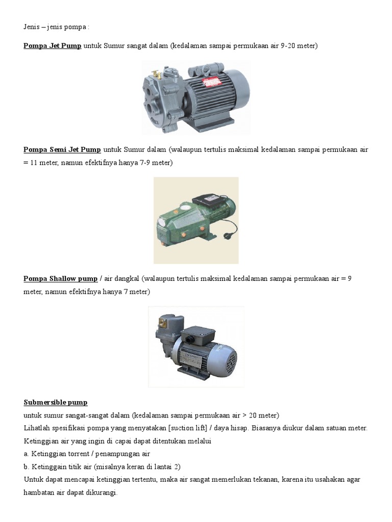 Brosur Pemiilihan Pompa | PDF