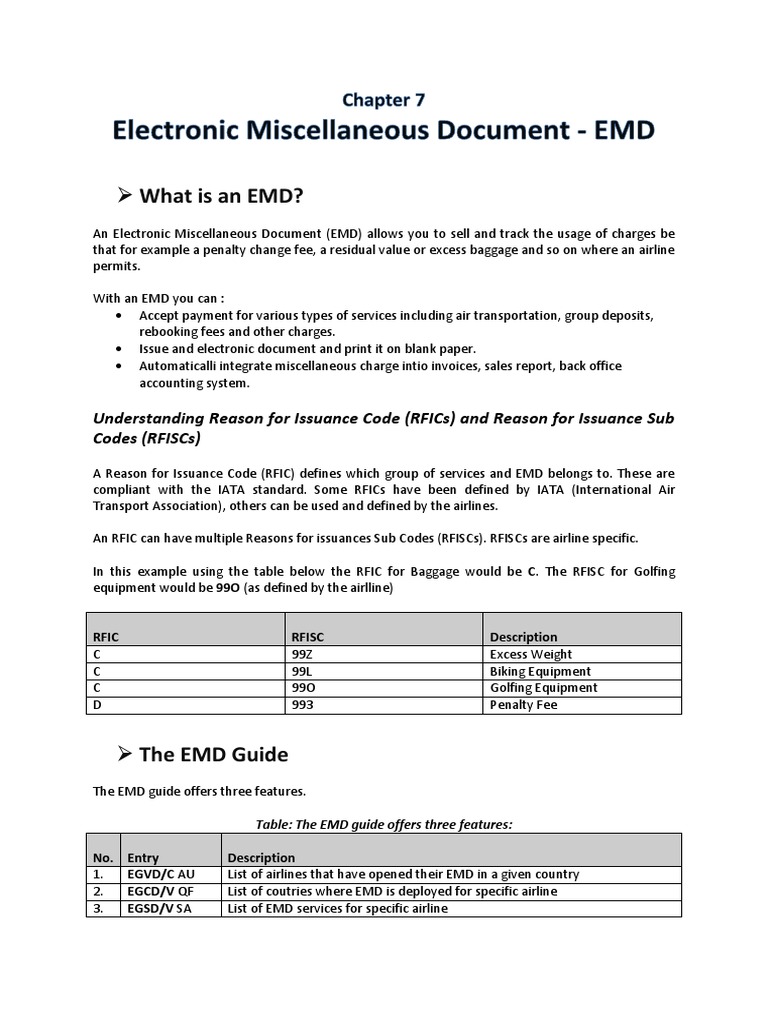 Chapter 7 - EMD | PDF | Aviation | Airlines