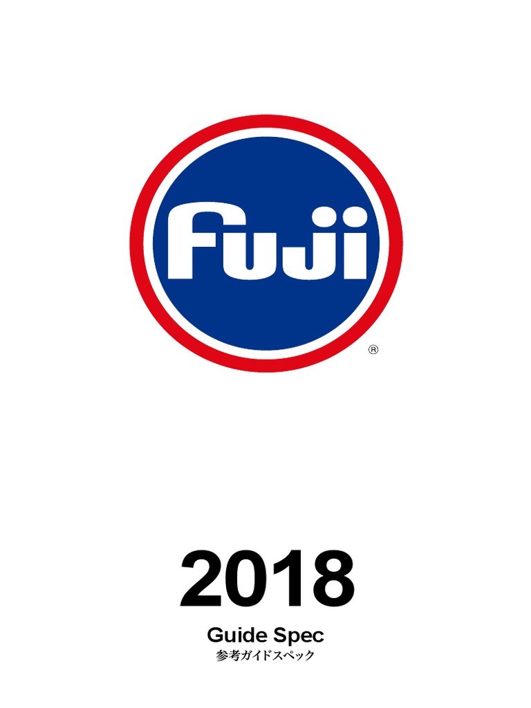 Fuji Guide Spec Chart 2018 PDF | PDF