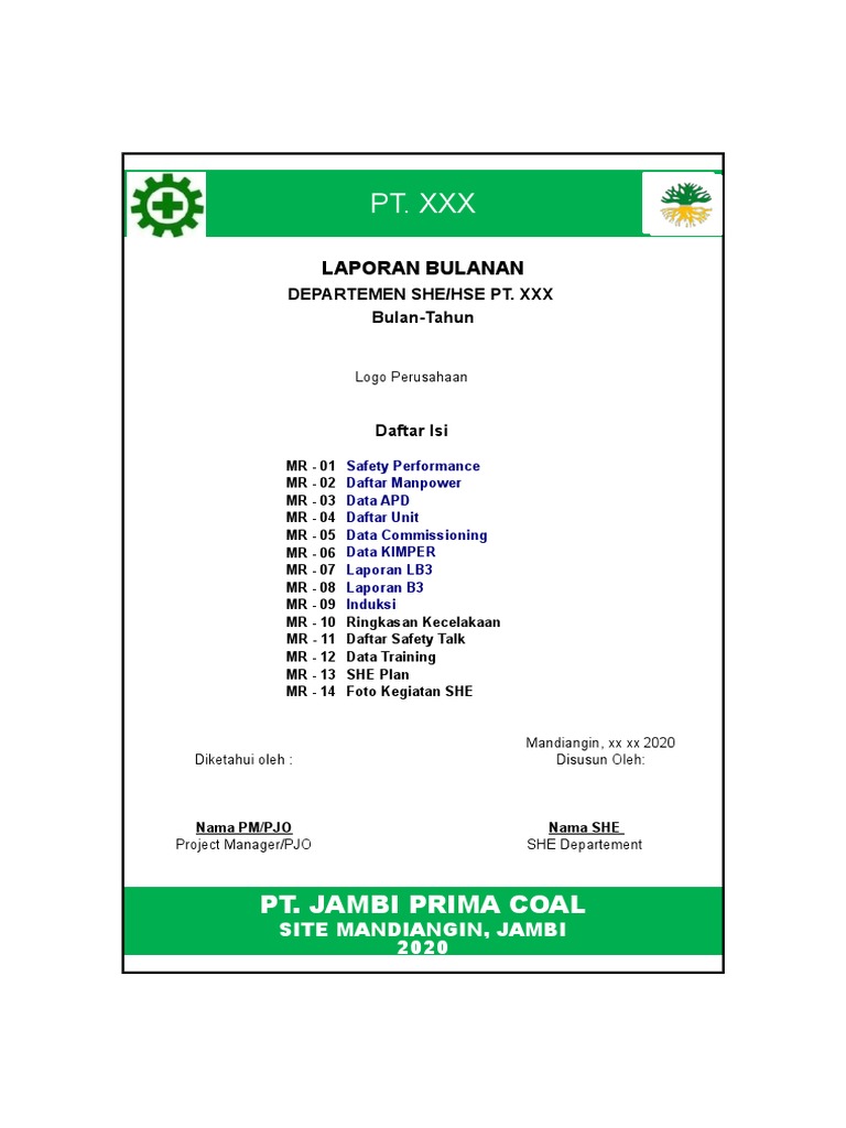 PT JPC Safety Performance Report | PDF | Industrial Equipment | Heavy ...