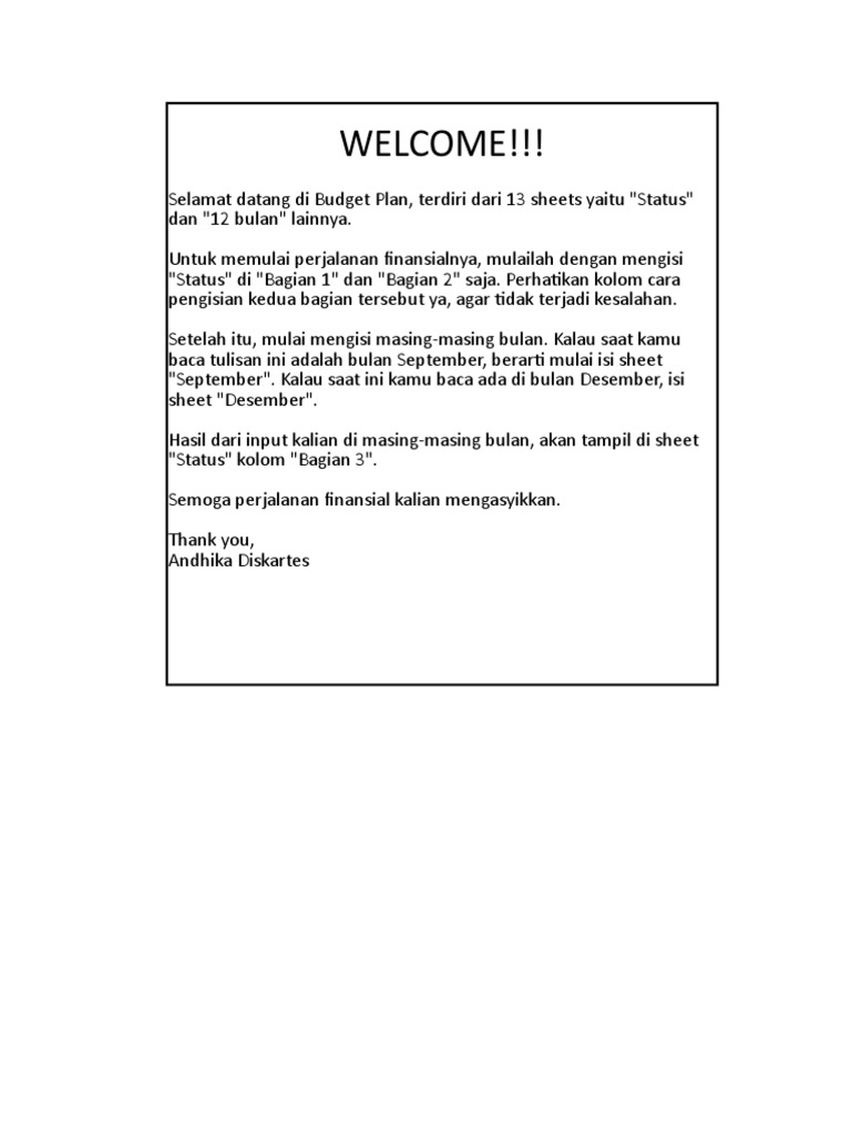 4.5. Contoh Budget Plan | PDF