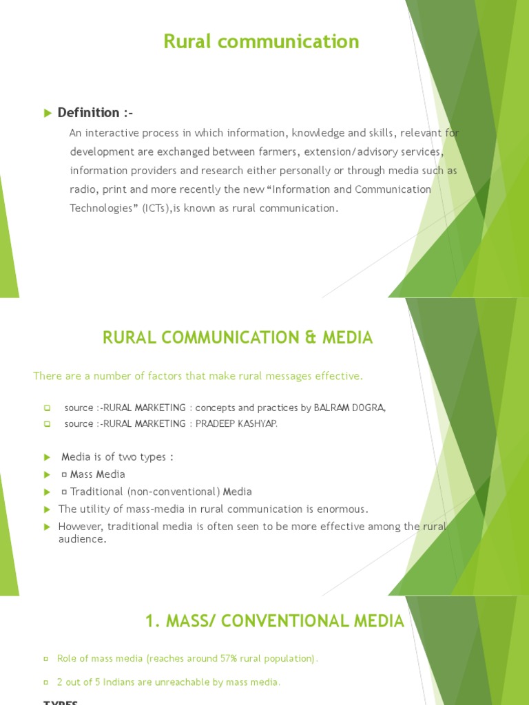 Rural Communication PDF | PDF | Mass Media | Retail