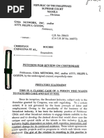 Petition for Review on Certiorari - Rule 45 Sample | Declaratory Judgment | Judgment (Law ...