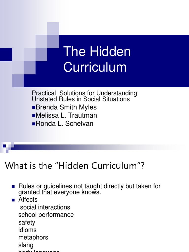 Understanding the Hidden Curriculum | PDF | Curriculum | Simulation