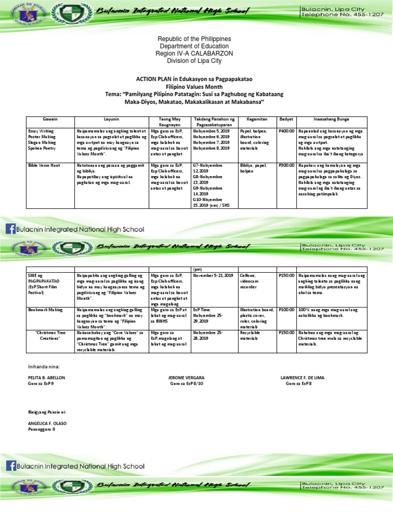 Actionplan ESP | PDF