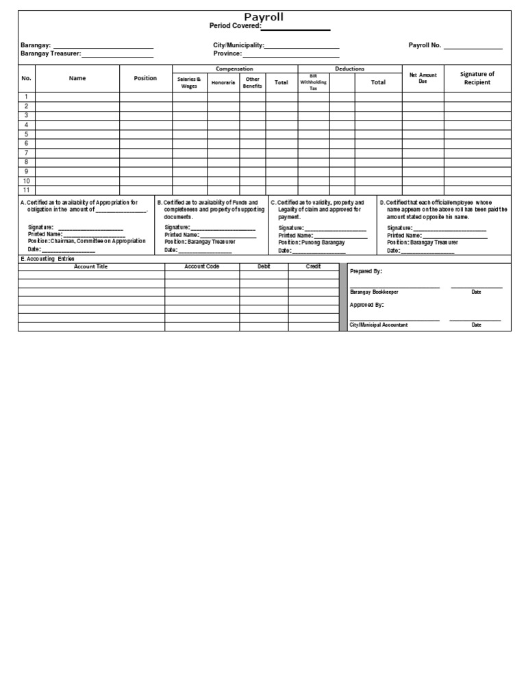 Payroll Form TF2020 | PDF | Payroll Tax | Services (Economics)