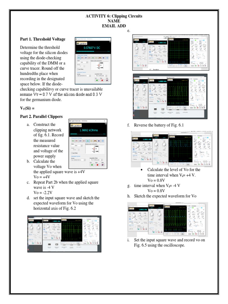 ACTIVITY 6 GROUP With Answers | PDF | Diode | Waves