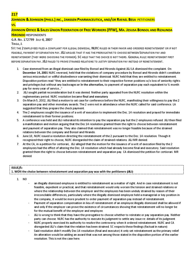 Labor Cases Digest (Part Ii) | PDF | Arbitration | Jurisdiction