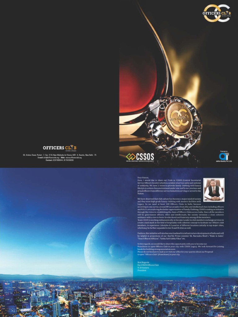 Officers Club Brochure PDF | PDF