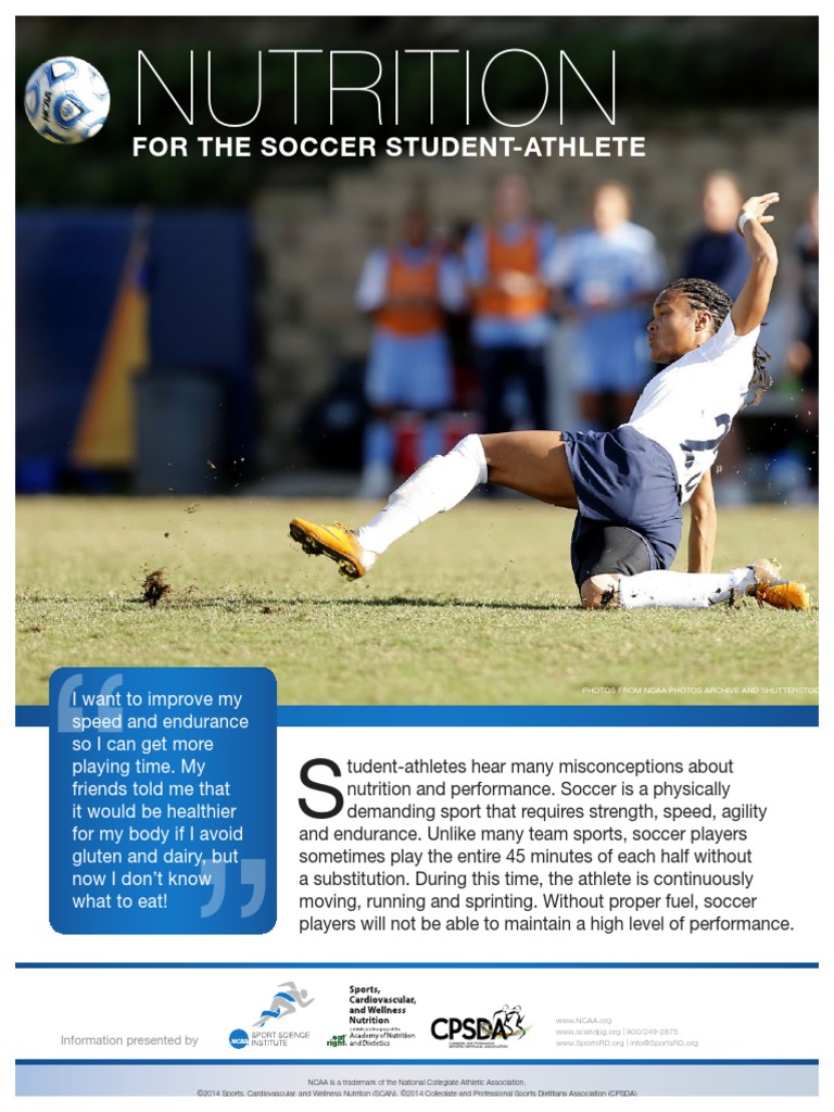 Nutrition For Soccer Student-Athletes Web Version | PDF | Nutrition ...