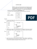 GAS LAWS Notes PDF | PDF | Gases | Applied And Interdisciplinary Physics