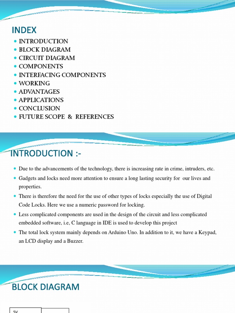 of Digital Lock System Using Arduino | PDF | Arduino | Electronic Circuits