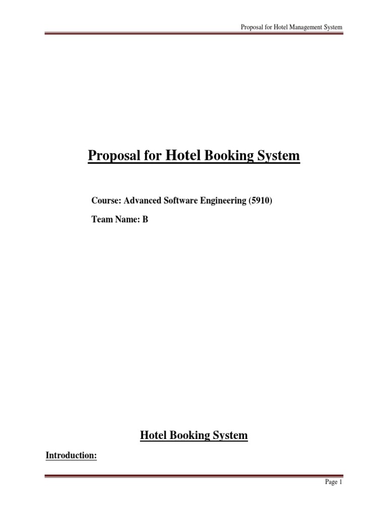 Hotel Management System Proposal | PDF | Use Case | Login