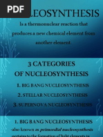 Stellar Nucleosynthesis Explained | PDF | Stars | Nuclear Fusion