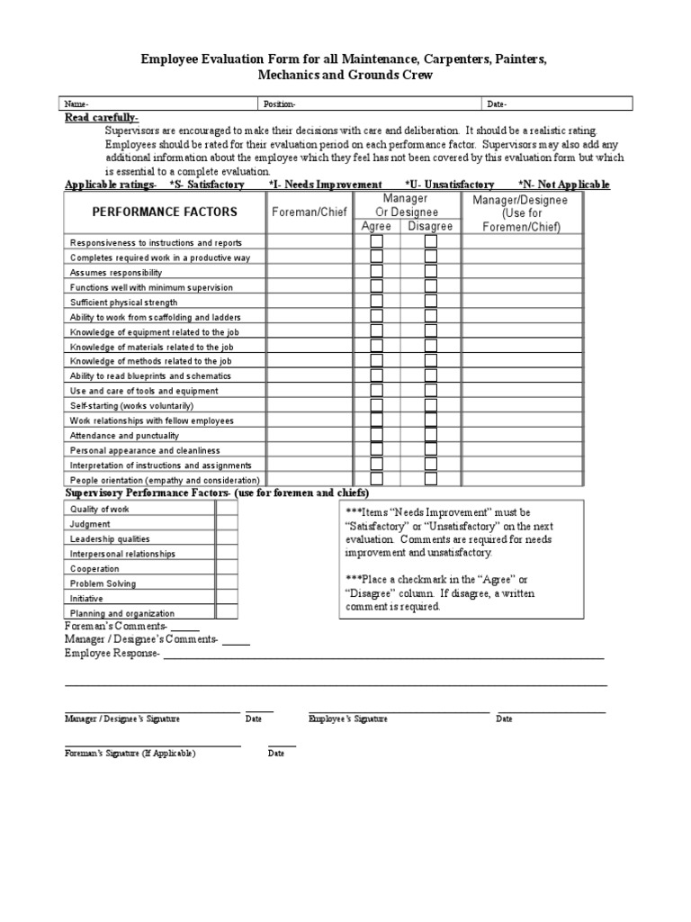 Performance Review Examples 45 | PDF | Supervisor | Evaluation