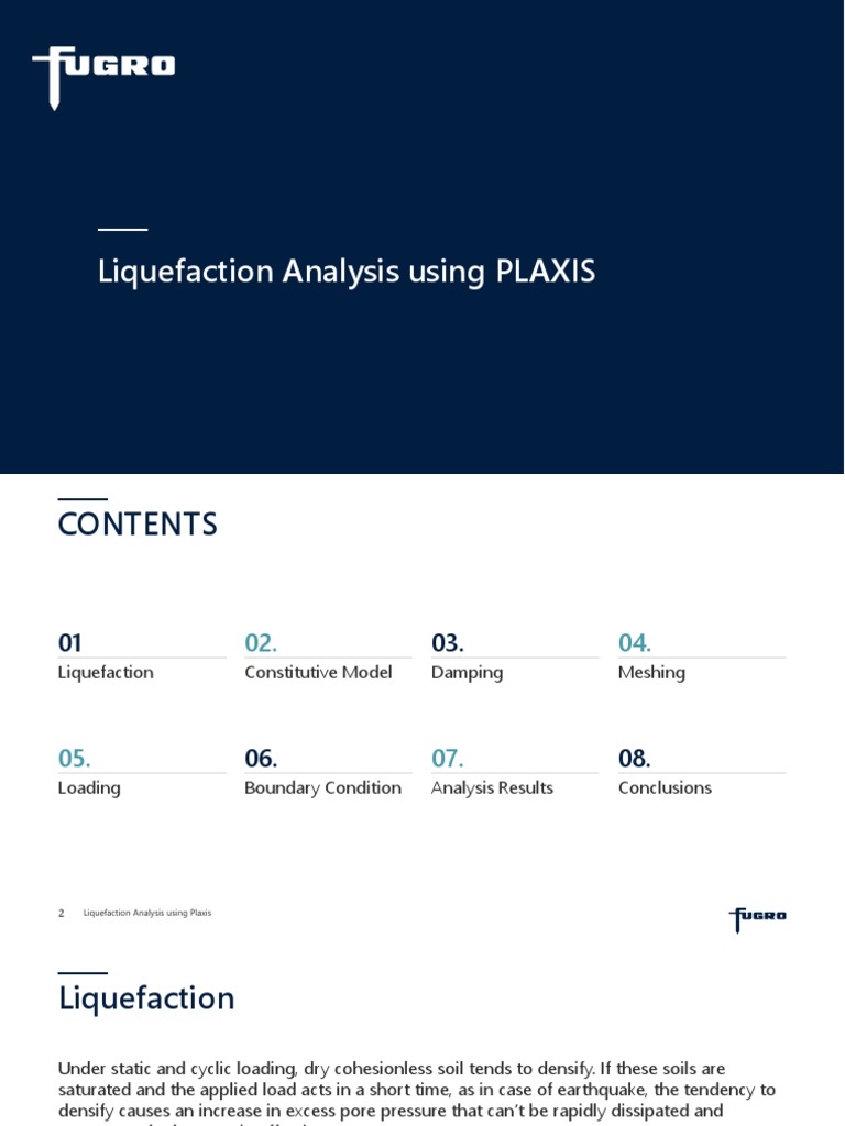 Liquefaction Analysis Using PLAXIS | PDF | Mechanics | Applied And ...