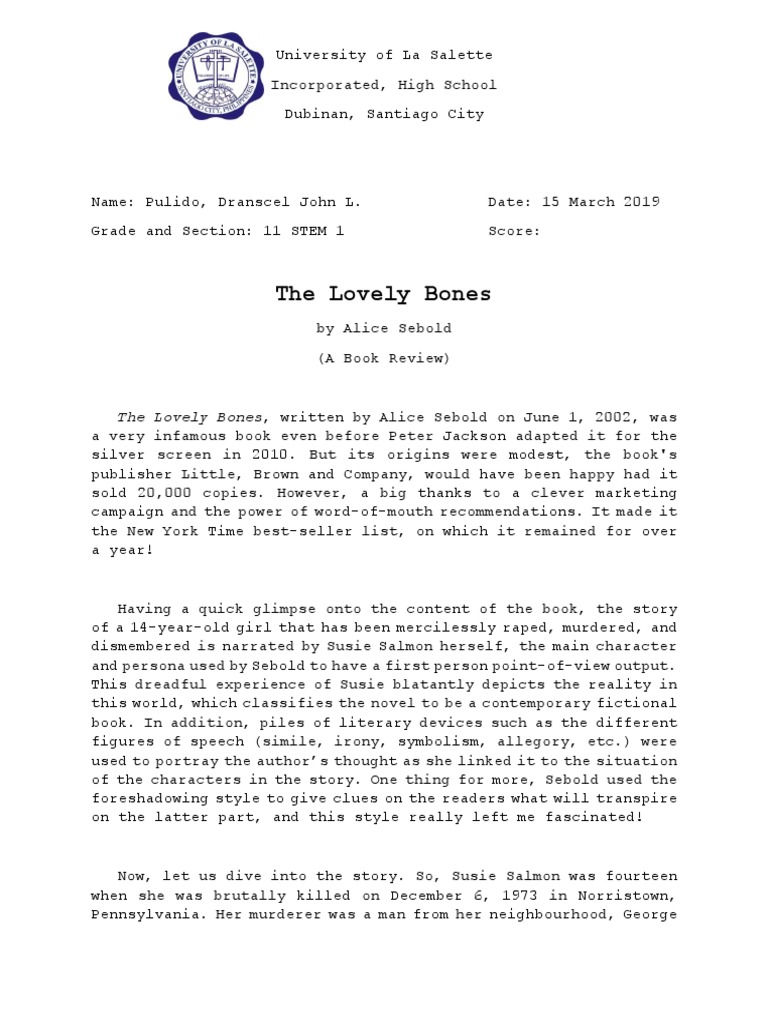 The Lovely Bones | PDF
