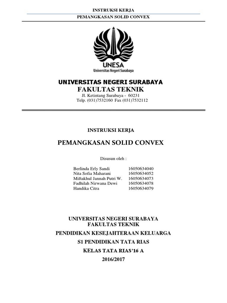 Panduan Pemangkasan Solid Convex | PDF