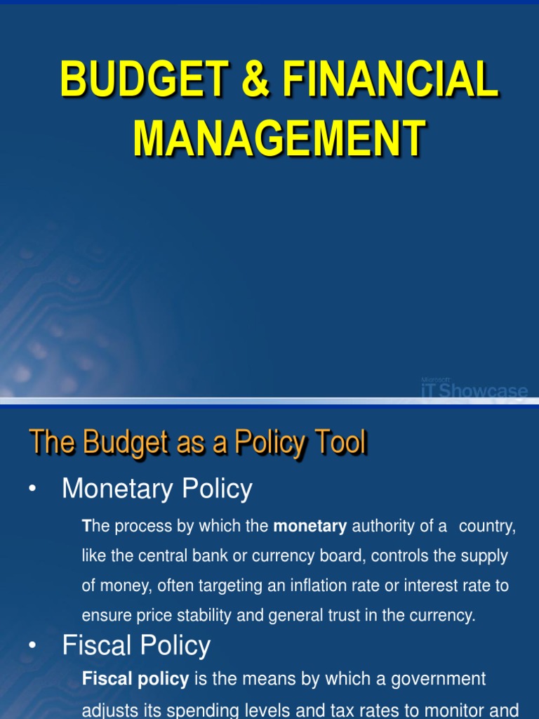 Lecture 4 Budgeting & Financial Management | PDF | United States ...