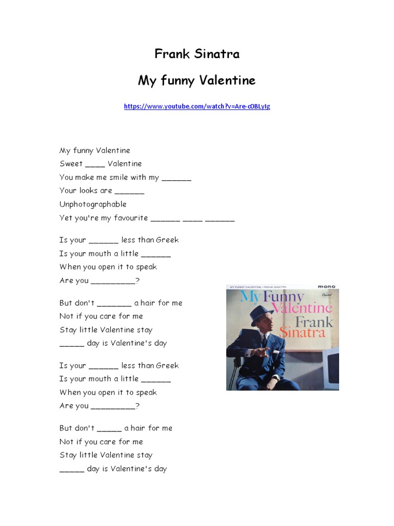 Frank Sinatra - My Funny Valentine | PDF