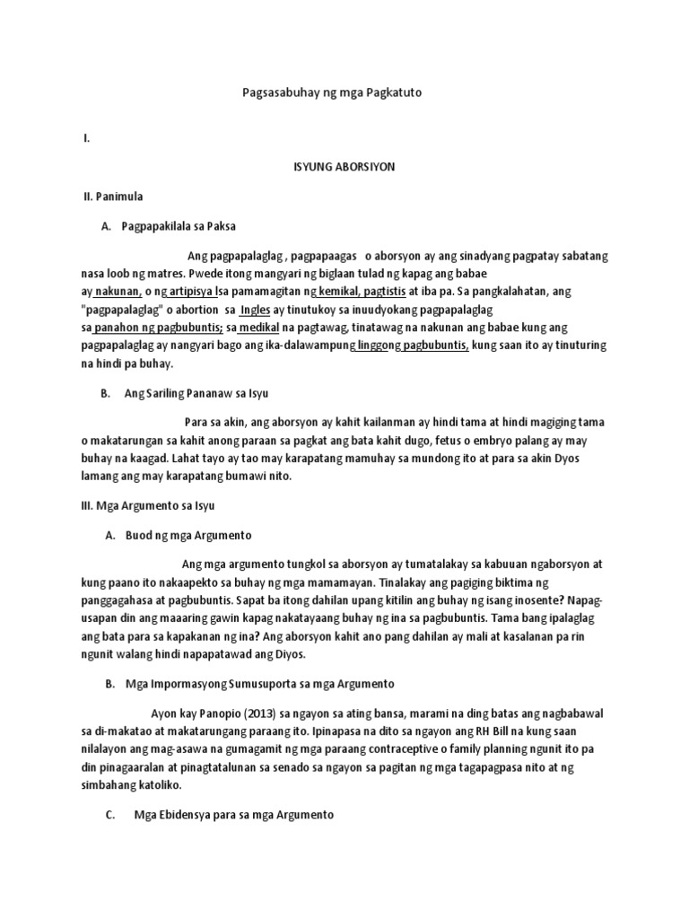 Pagsasabuhay NG Mga Pagkatuto | PDF