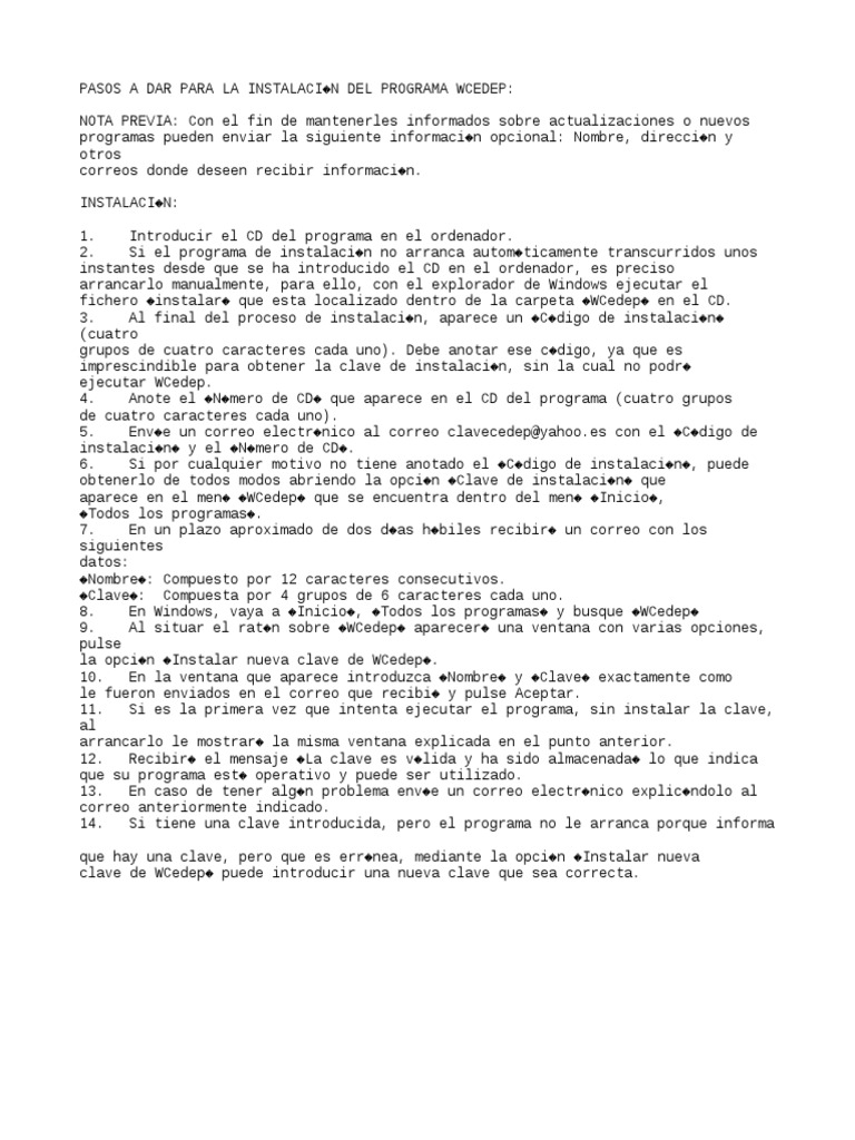 Instalación Del Programa | PDF | Software del sistema | Informática