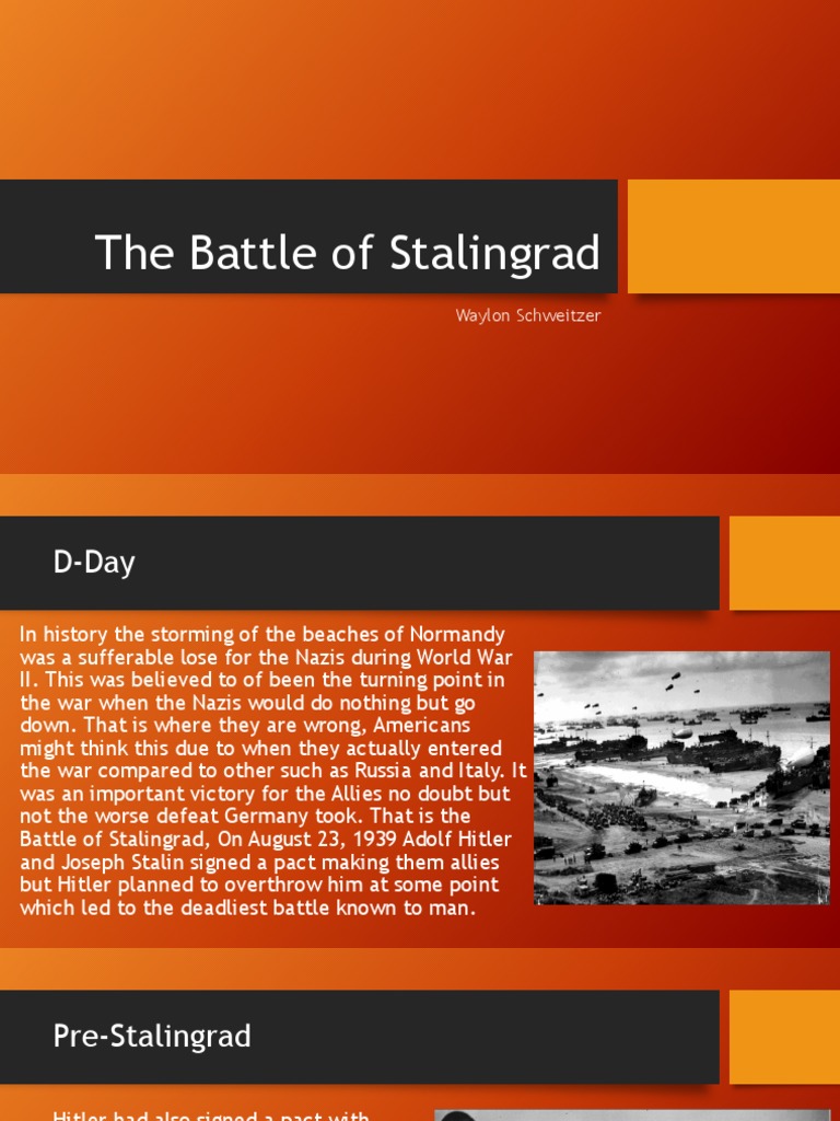 The Battle of Stalingrad Overview | PDF | Battle Of Stalingrad | World ...