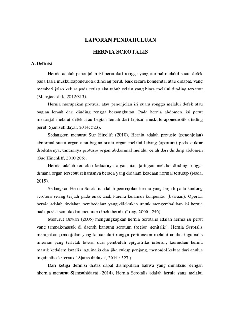 LP Hernia Scrotalis | PDF