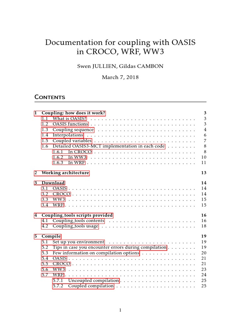 Coupling OASIS CROCO | PDF | Trigonometric Functions | Interpolation