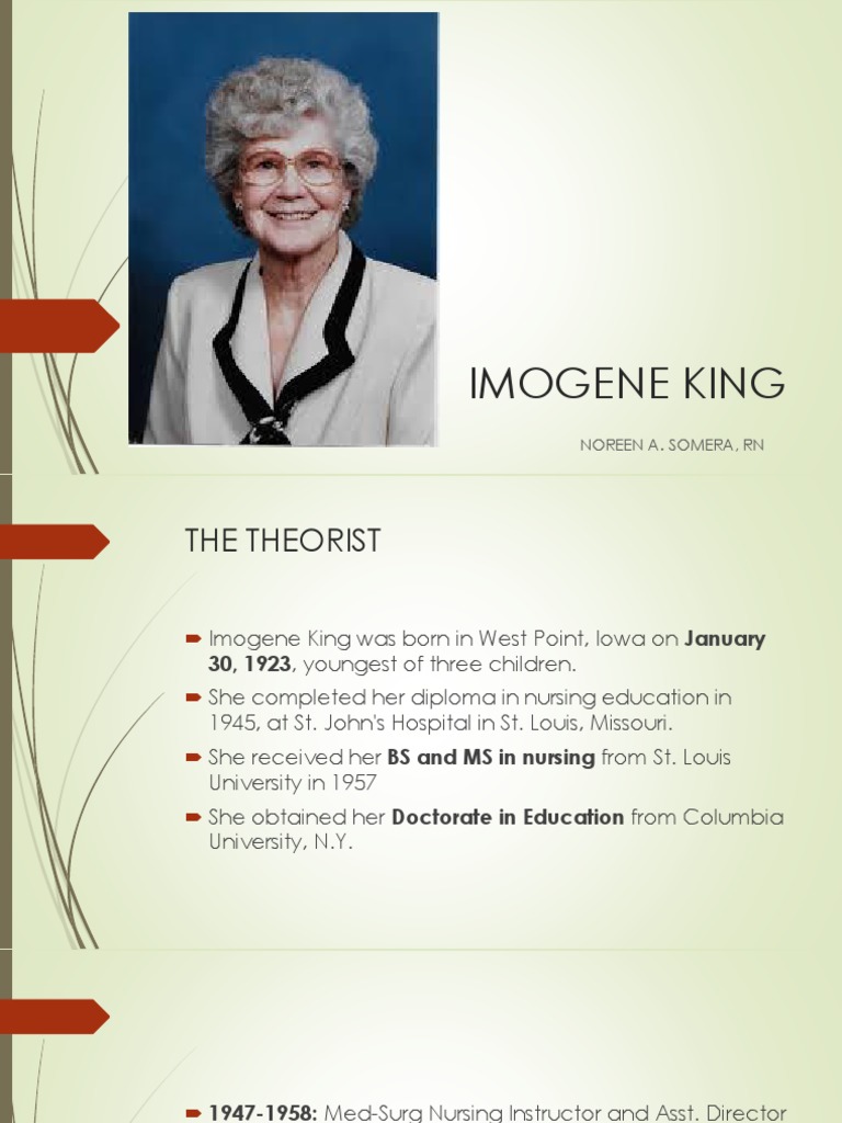 Imogene King | PDF | Goal | Self