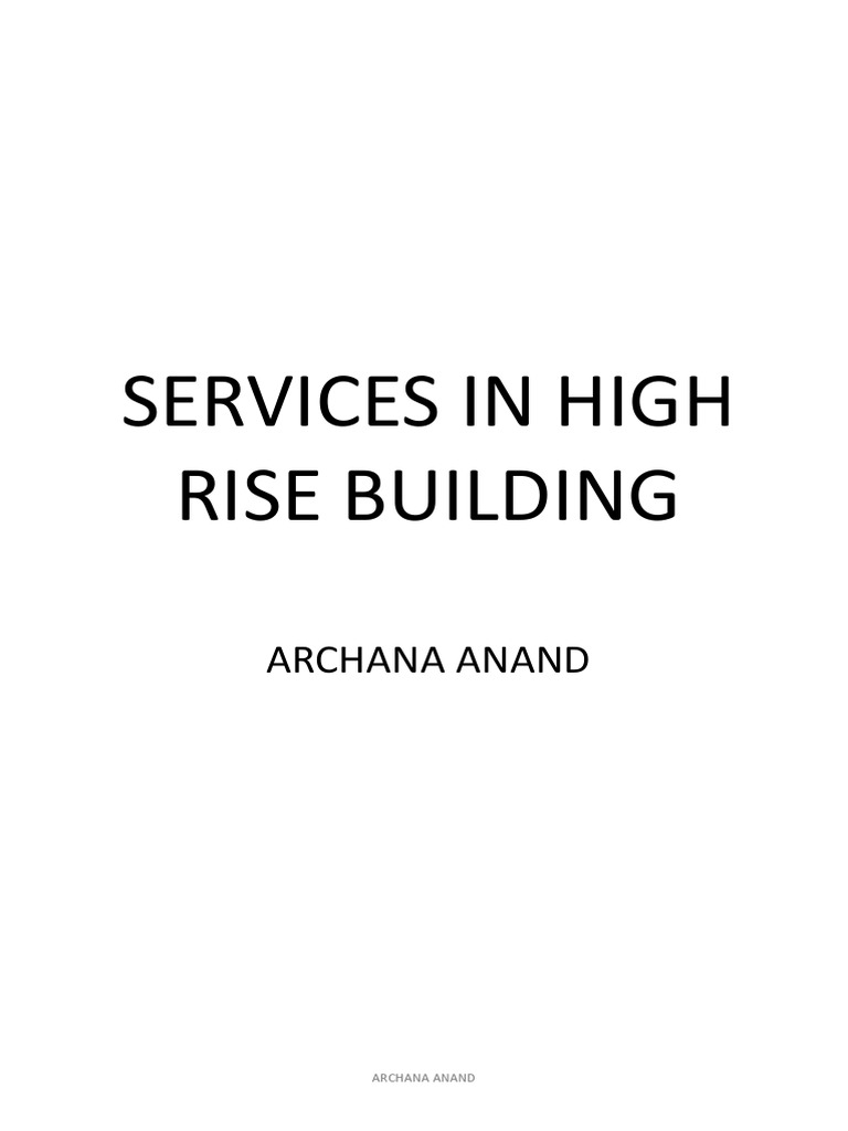 High-Rise Building Services Overview | PDF | Ventilation (Architecture ...