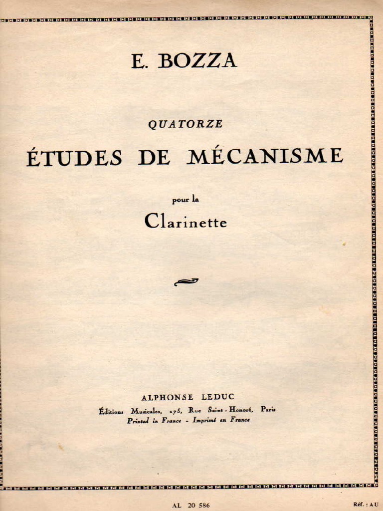 Bozza - 14 Études de Mécanisme PDF | PDF