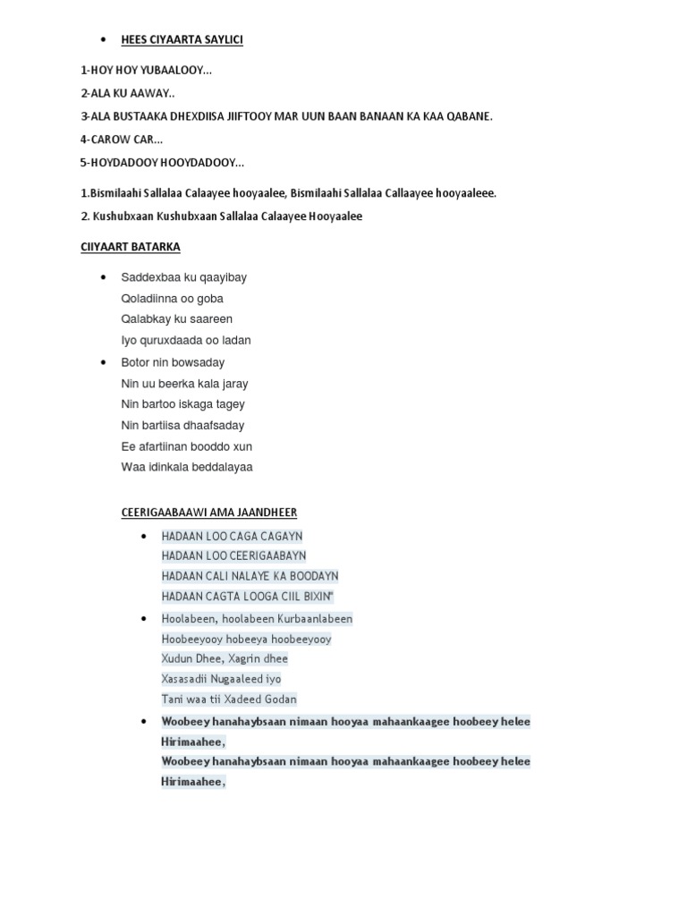 An inspirational Somali poem about faith, hardship, and perseverance | PDF