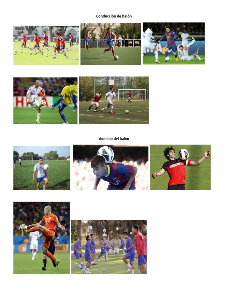 Control de balón con diferentes partes del cuerpo | PDF