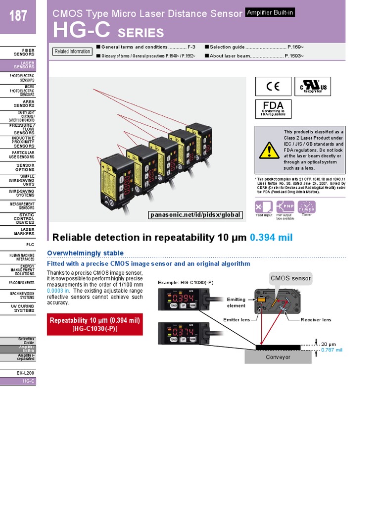 HG-C e Cata PDF | PDF | Sensor | Programmable Logic Controller