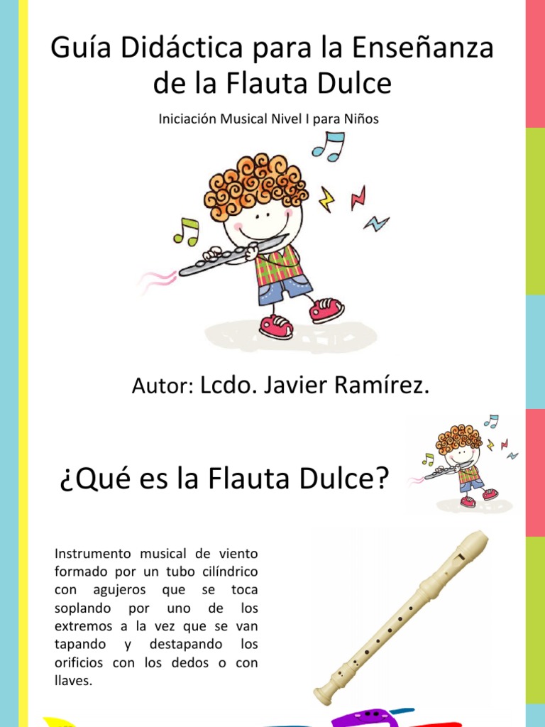Guia Didactica Flauta Dulce | PDF | Artes del Lenguaje y Comunicación ...