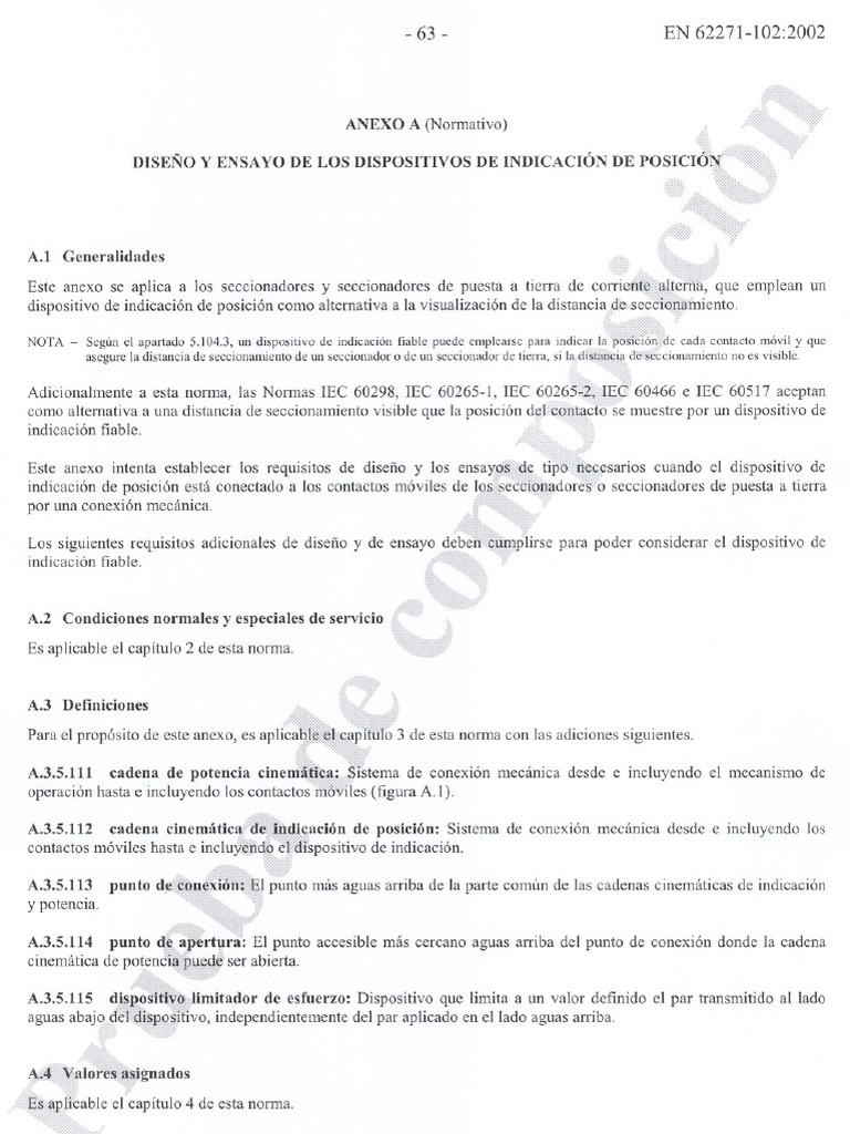 Une-En 62271 - 102 | PDF | Cinemática | Física