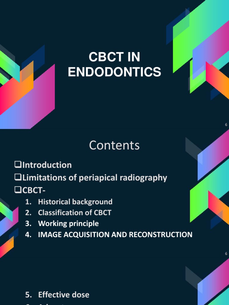 CBCT in Endodontics | PDF | Ct Scan | X Ray