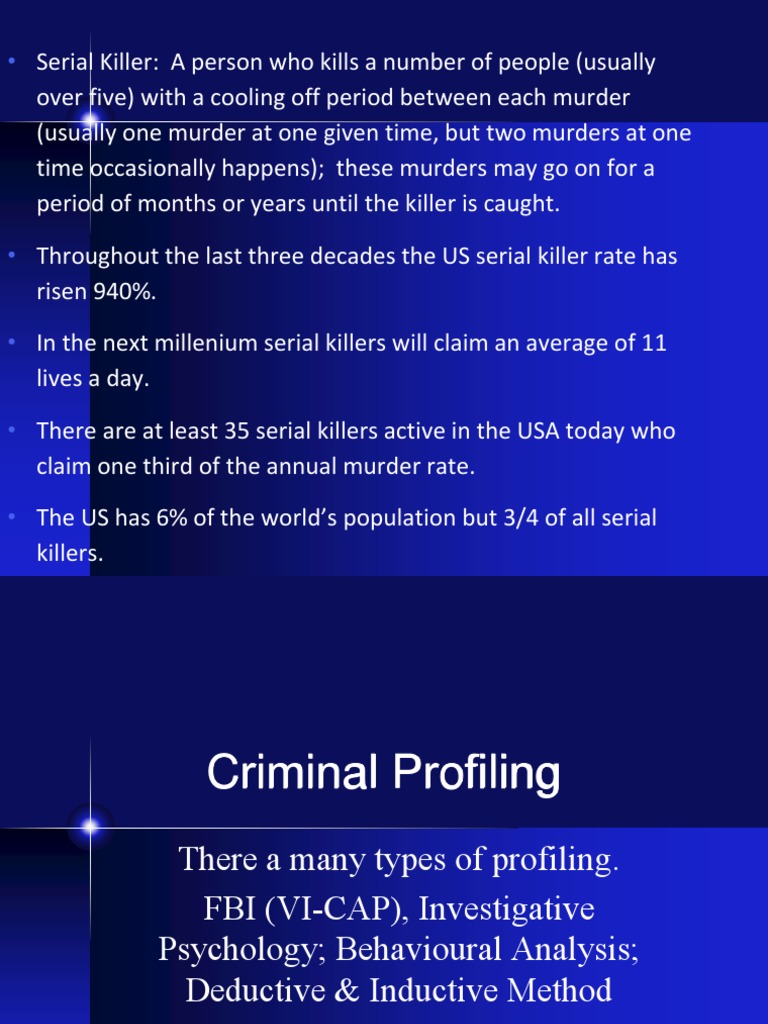Criminal Profiling FBI | PDF | Offender Profiling | Psychopathy
